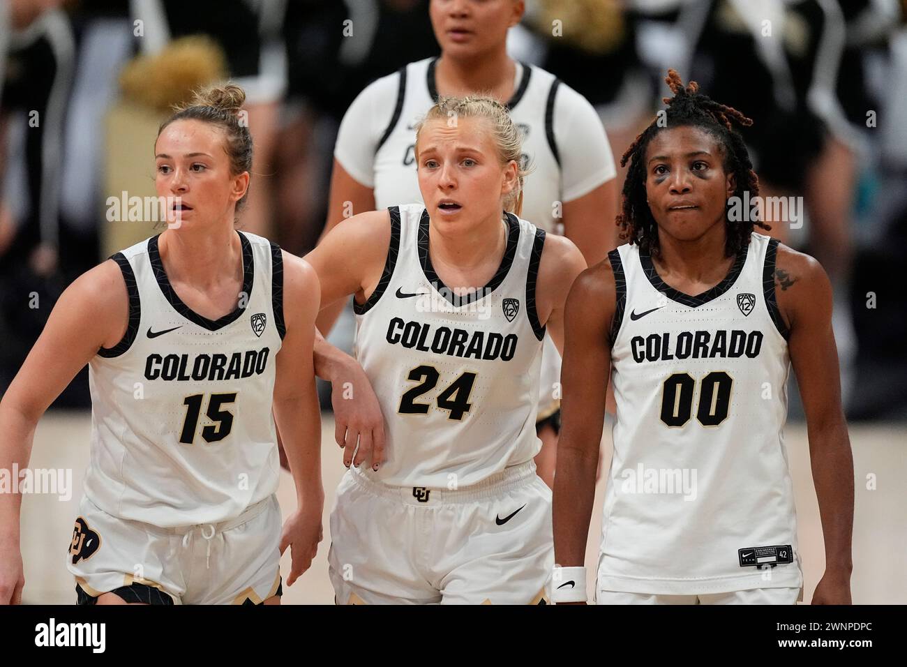 Colorado guard Kindyll Wetta (15), Colorado guard Maddie Nolan (24) and ...