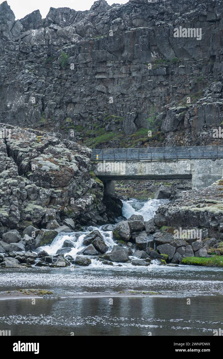 Visible Tectonic plates in Thingvellir National Park- UNESCO World ...