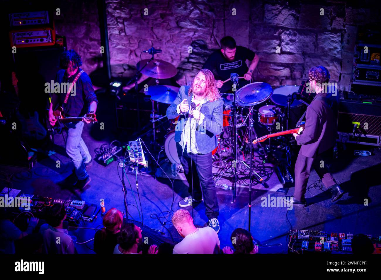 Edinburgh, Scotland. Sun 3 March 2024. Irish post-punk group Gilla Band ...