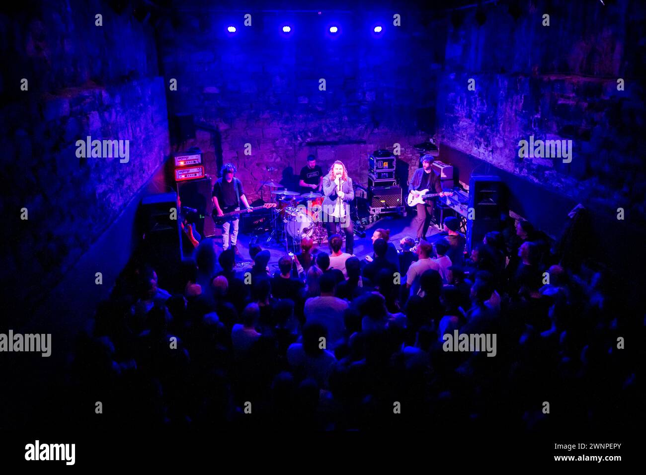 Edinburgh, Scotland. Sun 3 March 2024. Irish post-punk group Gilla Band ...