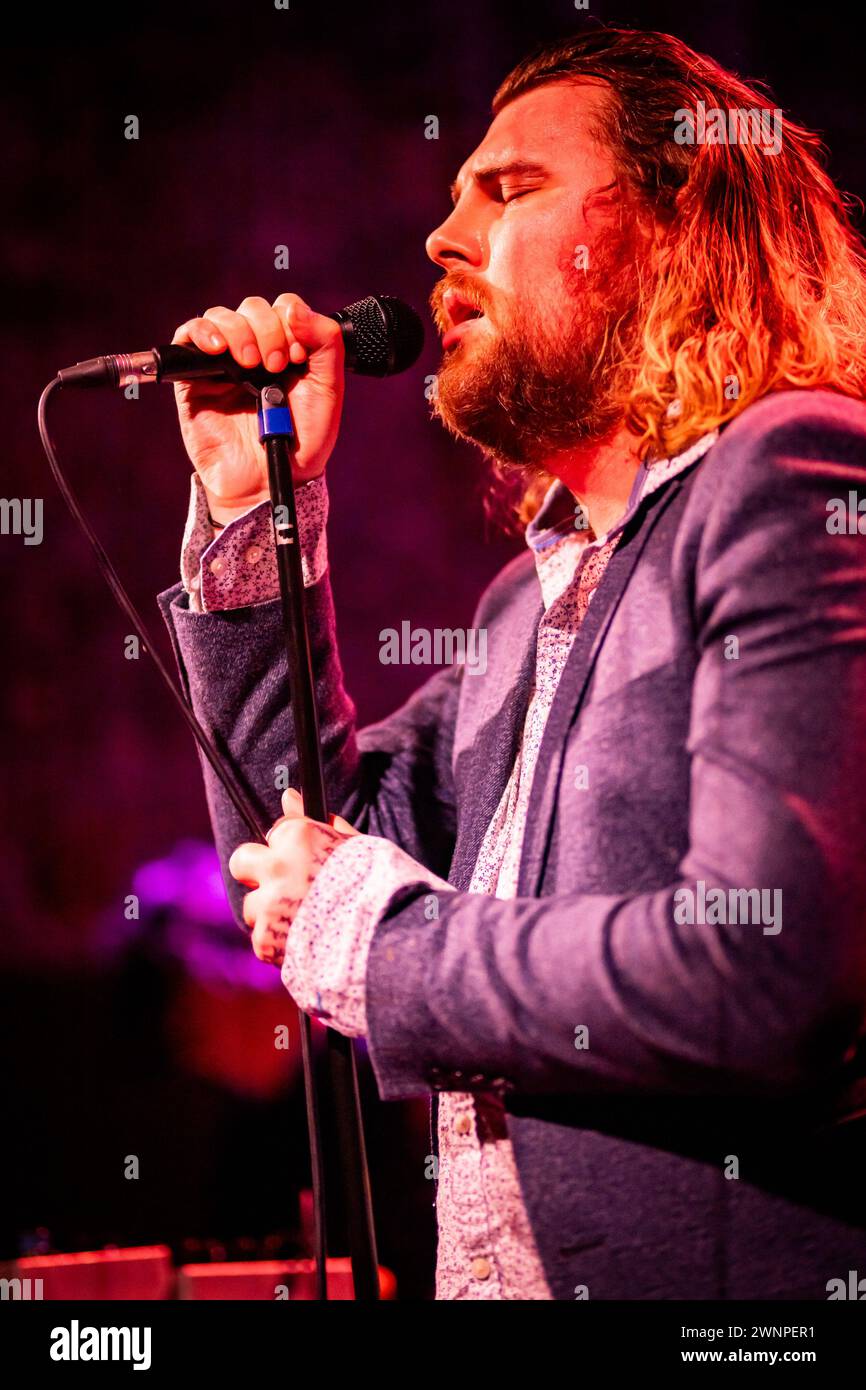 Edinburgh, Scotland. Sun 3 March 2024. Irish post-punk group Gilla Band ...