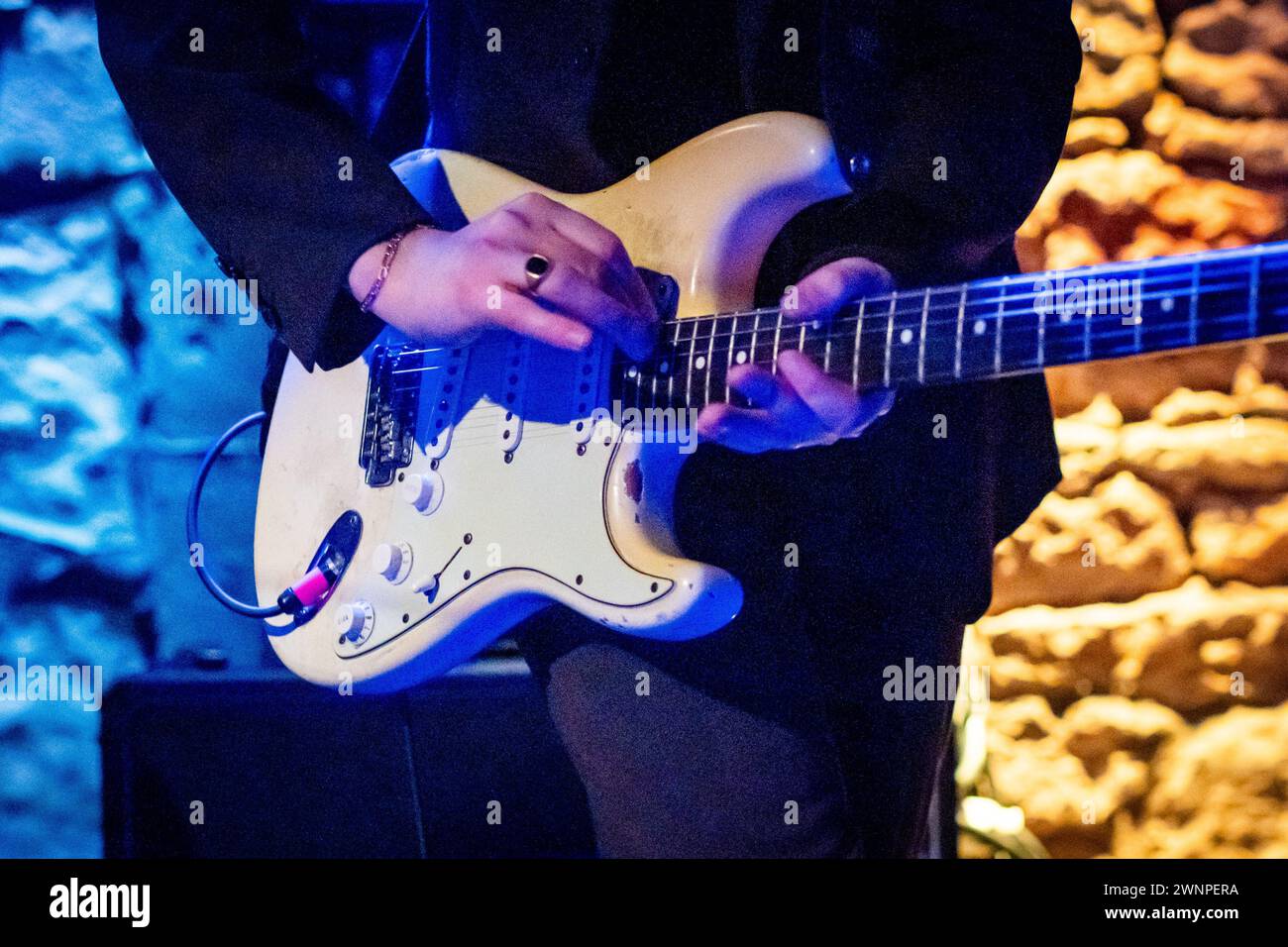 Edinburgh, Scotland. Sun 3 March 2024. Irish post-punk group Gilla Band ...