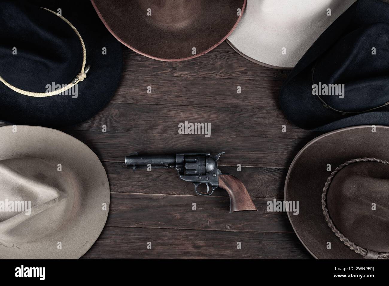 Antique cowboy hats hi-res stock photography and images - Alamy