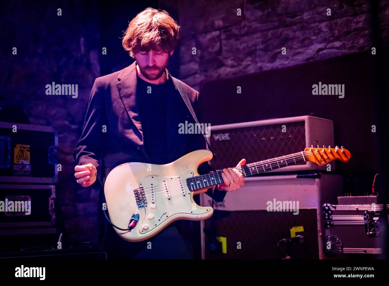 Edinburgh, Scotland. Sun 3 March 2024. Irish post-punk group Gilla Band ...