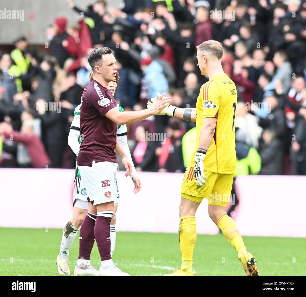 Tynecastle Park. Edinburgh.Scotland.UK.3rd March 24 Cinch Premiership ...