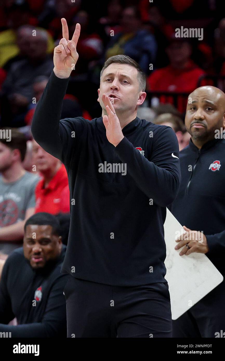 Columbus, Ohio, USA. 3rd Mar, 2024. Ohio State Buckeyes interim head ...