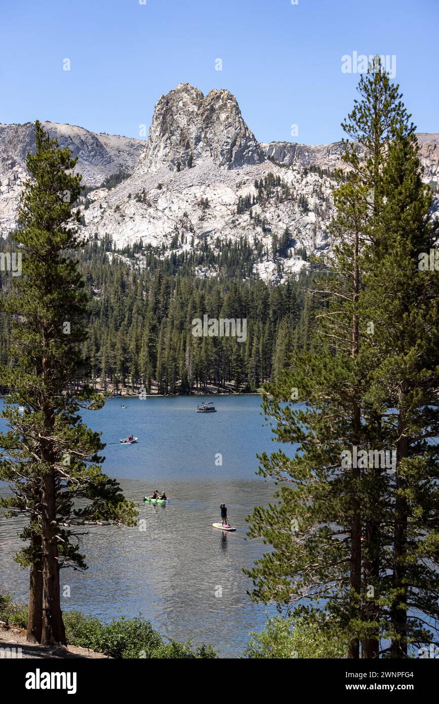 Crystal Crag, an imposing and rugged slab of granite, looms large over ...
