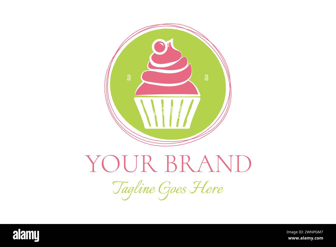 Round Cupcake Logo or Muffin Icon for Bakery Stock Vector Image & Art ...