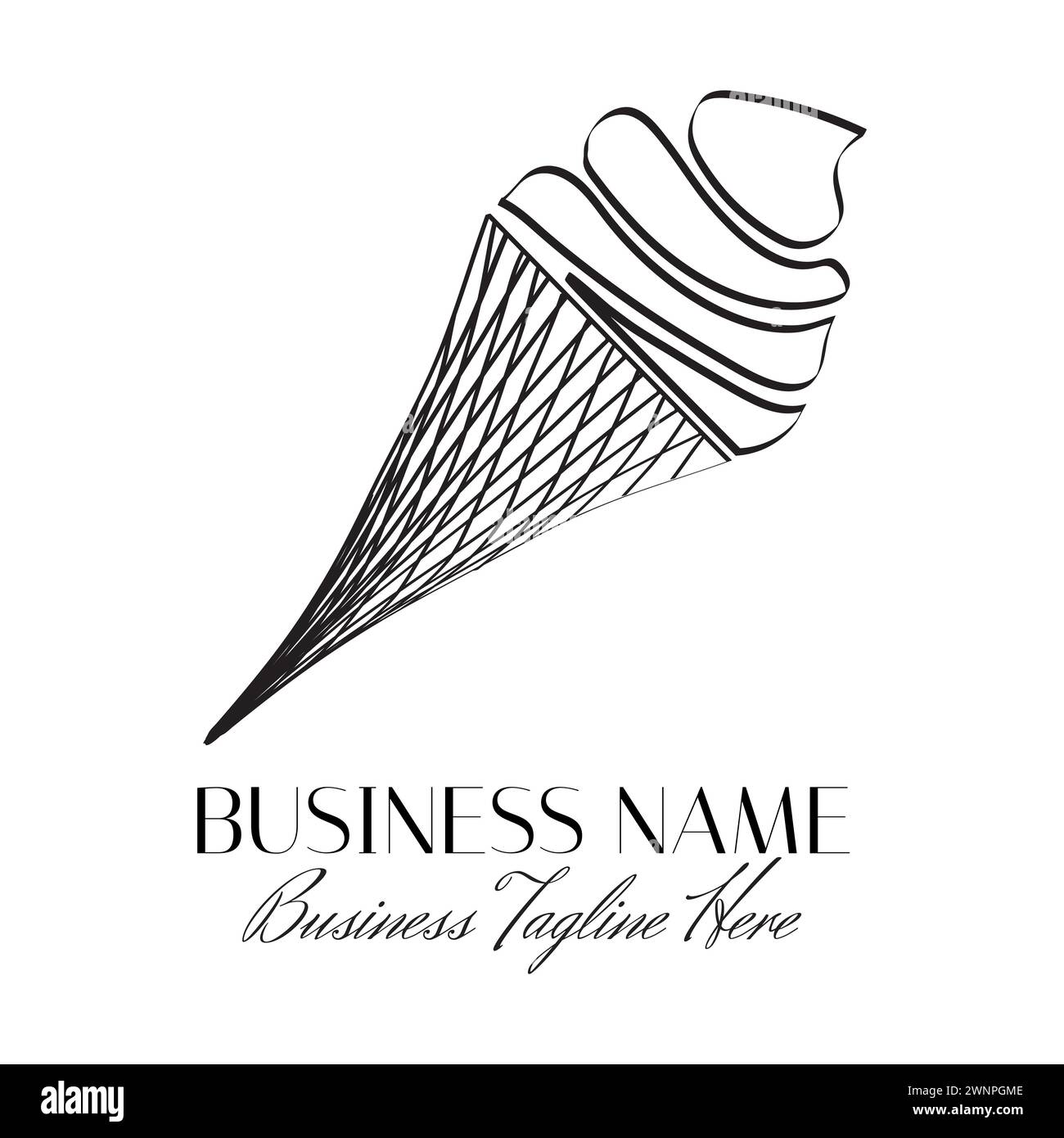 Summer gelato icon outline Cut Out Stock Images & Pictures - Alamy