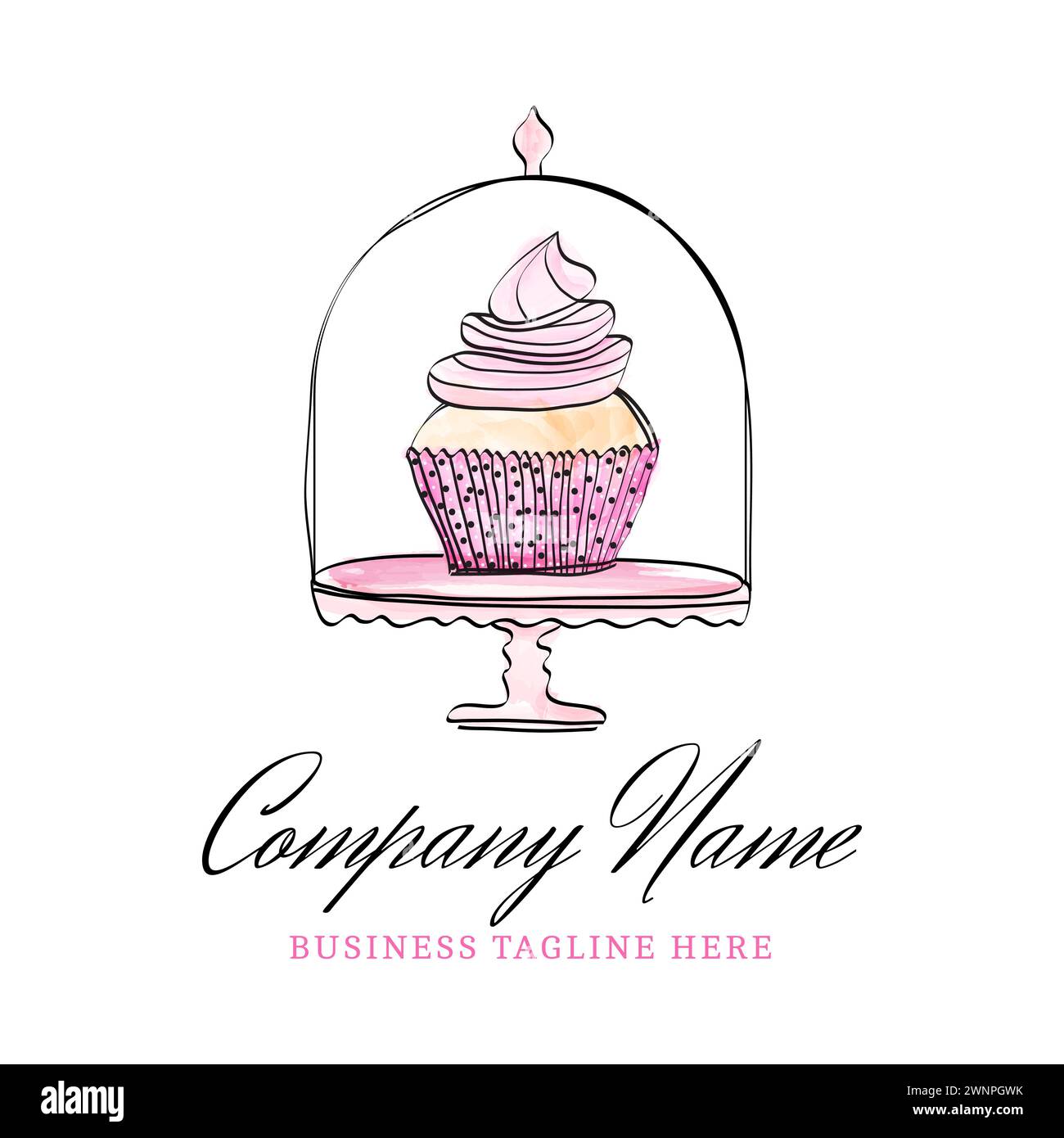 Muffins packaging Stock Vector Images - Alamy