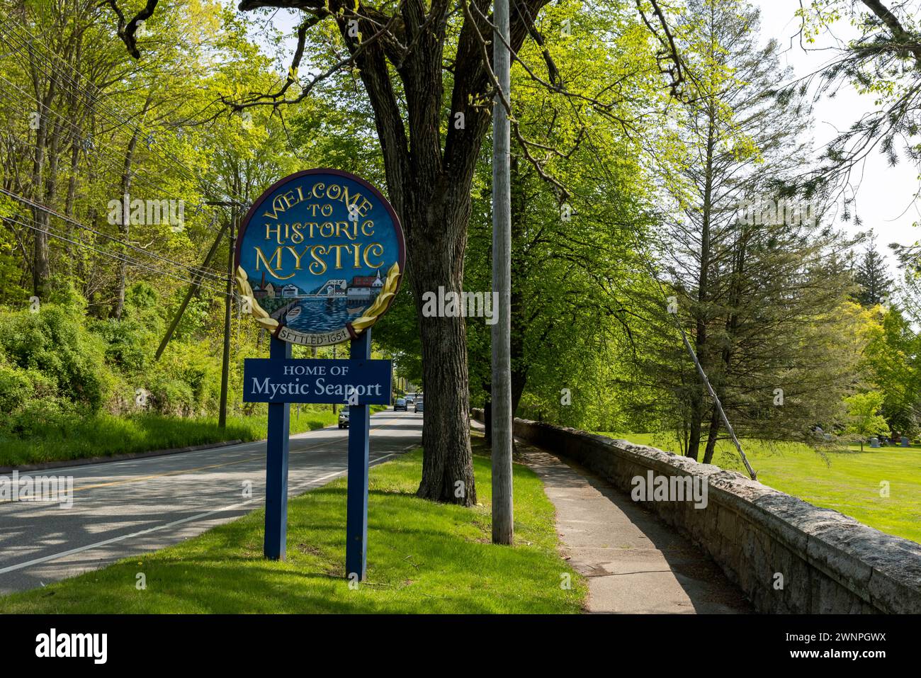Daily life in Mystic, Connecticut Stock Photo - Alamy
