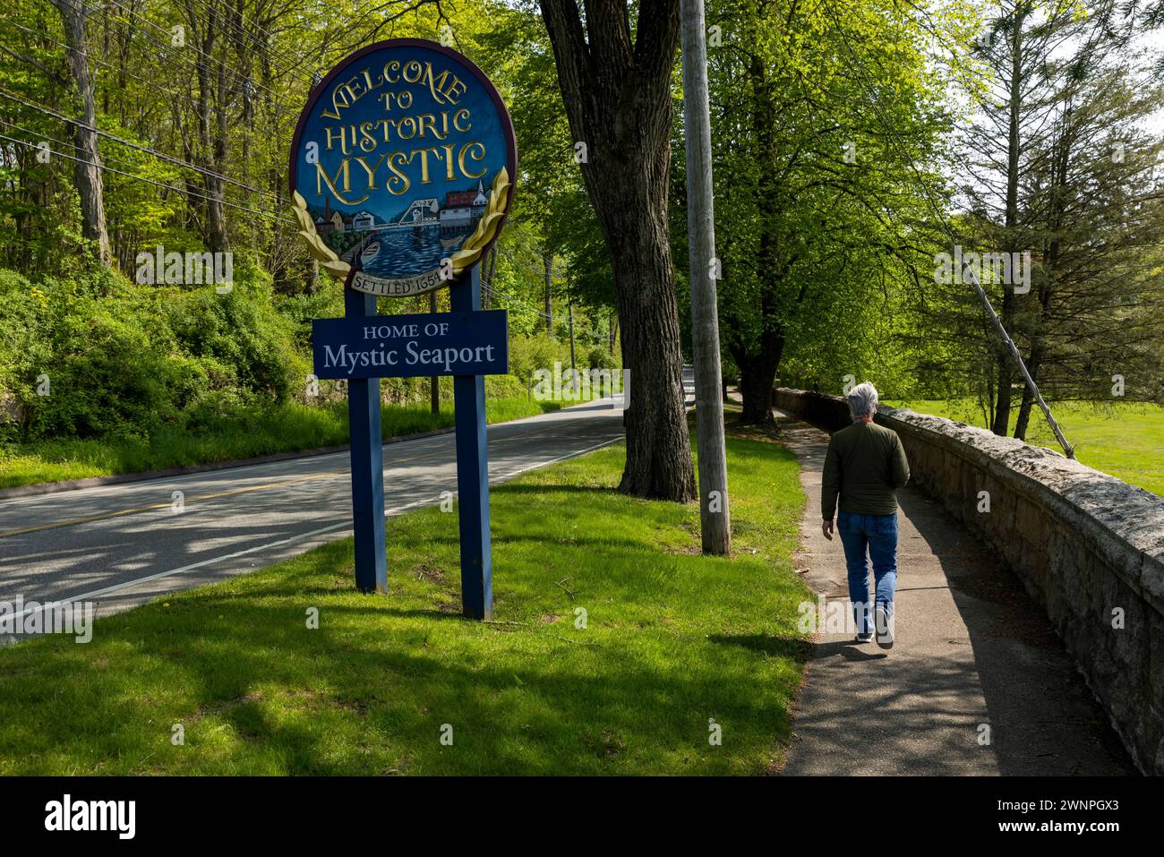 Daily life in Mystic, Connecticut Stock Photo - Alamy