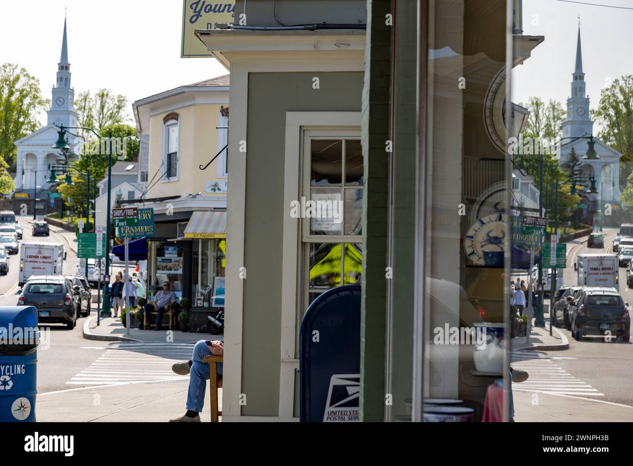 Daily life in Mystic, Connecticut Stock Photo - Alamy