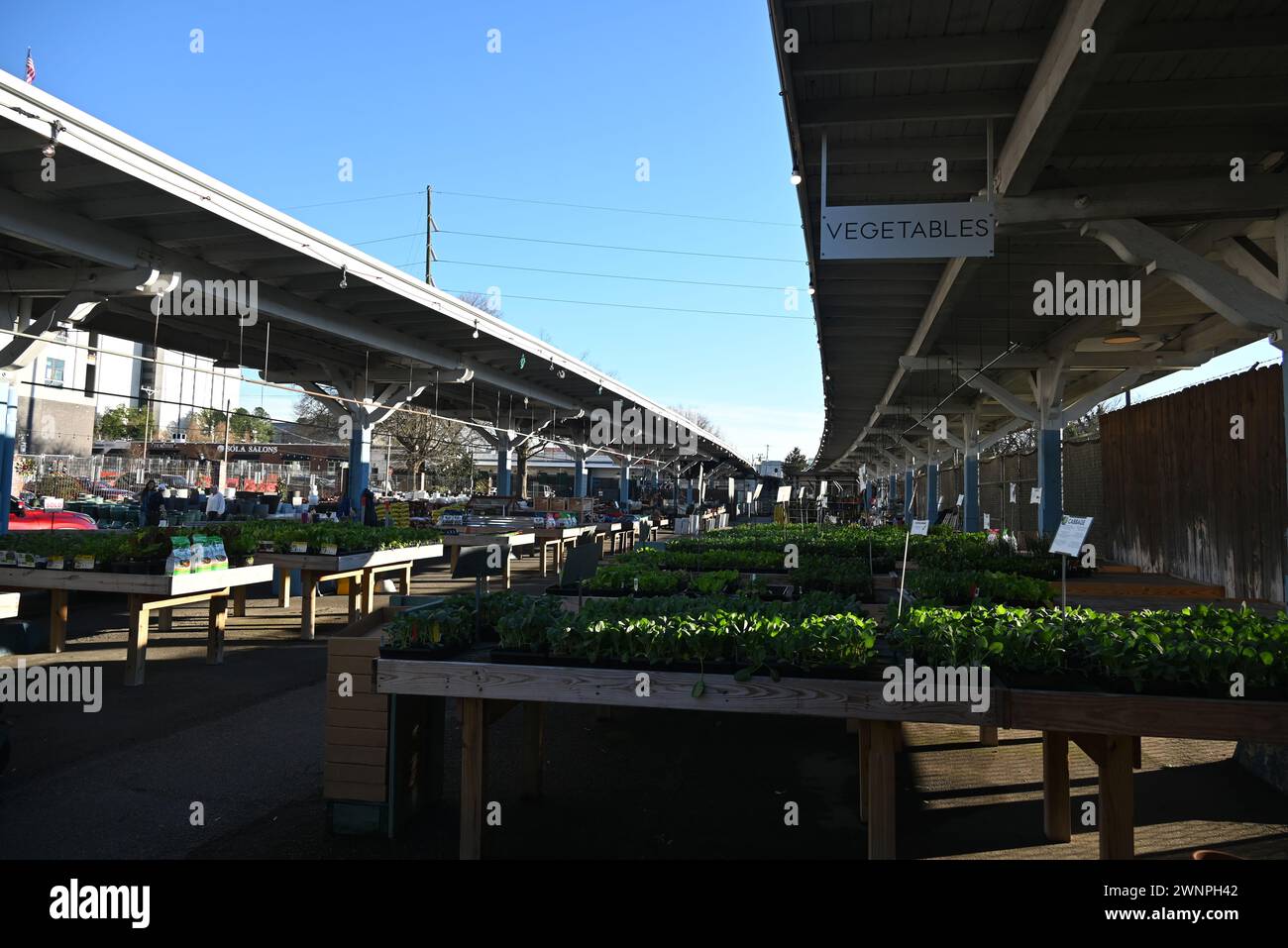 The former Amtrack Seaboard Train Station and track platforms in ...