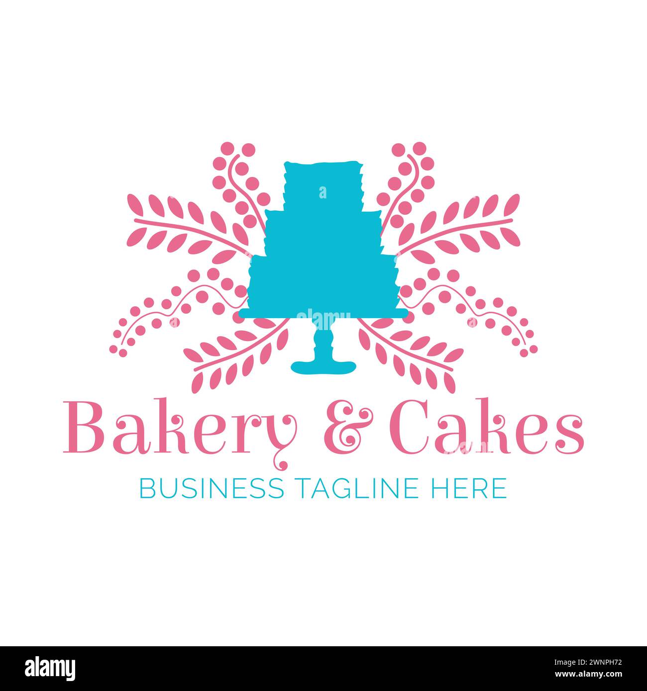 Cakes shop vector bakery Stock Vector Images - Alamy
