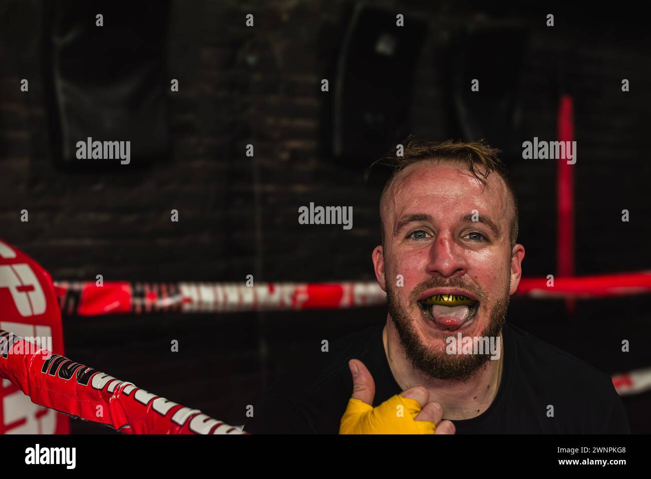 Portrait boxer after fight hi-res stock photography and images - Alamy