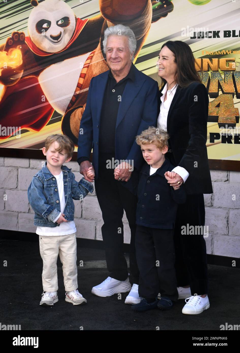 Los Angeles, California, USA 3rd March 2024 Actor Dustin Hoffman wife ...