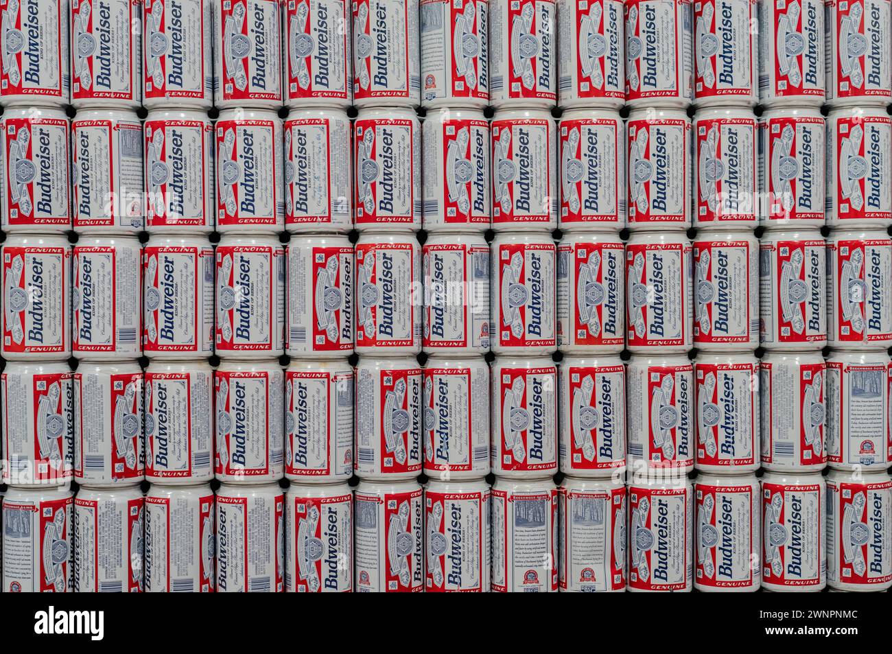 Budweiser beer cans art installation in Rubell museum of arts in Miami ...