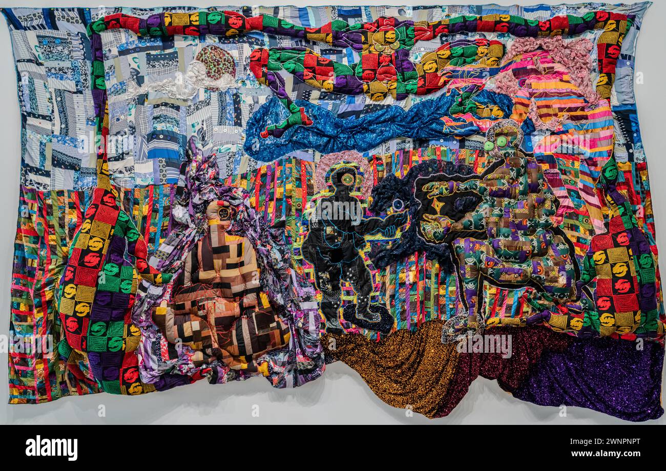 Quilts by artist Basil Kincaid in Rubell museum of contemporary arts in ...