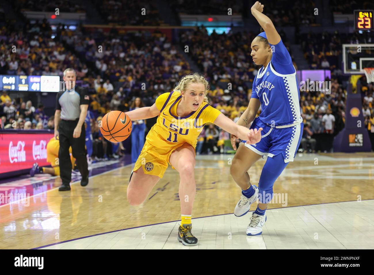Baton Rouge, USA. 03rd Mar, 2024. March 03, 2024: LSU's Hailey Van Lith ...