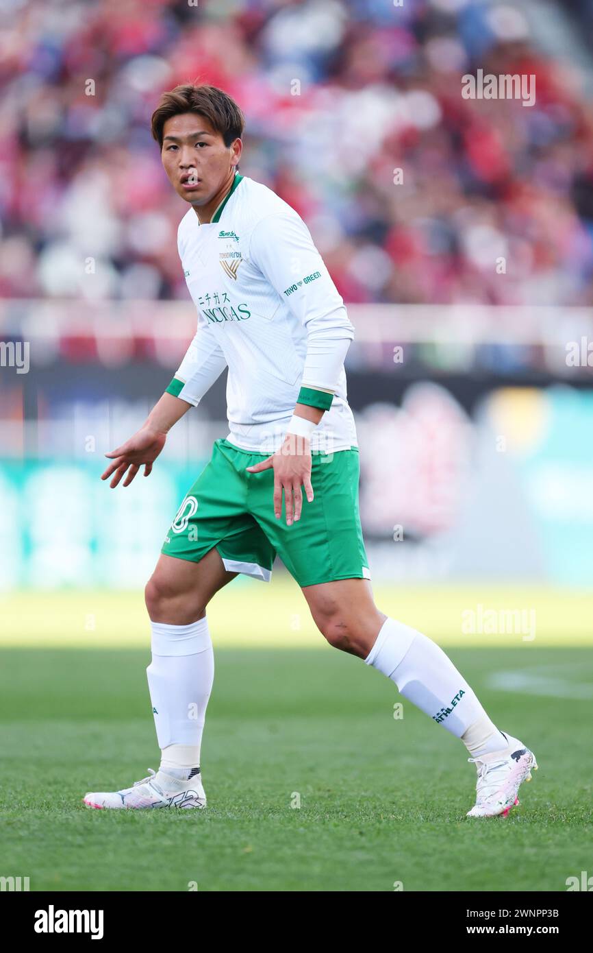 Saitama, Japan. 3rd Mar, 2024. Yudai Kimura (Verdy) Football/Soccer : 2024 J1 League match ...