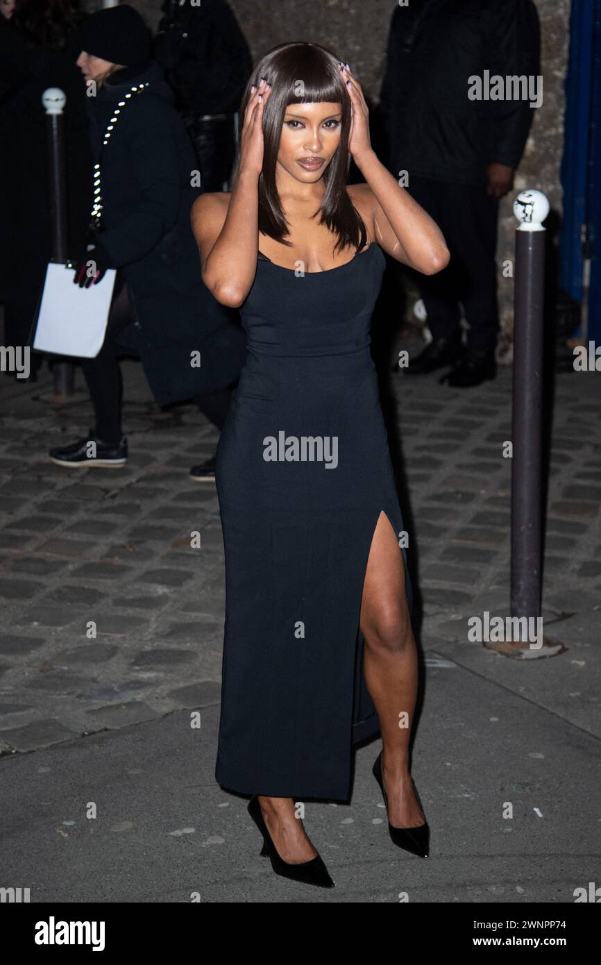 Paris, France. 03rd Mar, 2024. MV Tiangue attending the Mugler ...