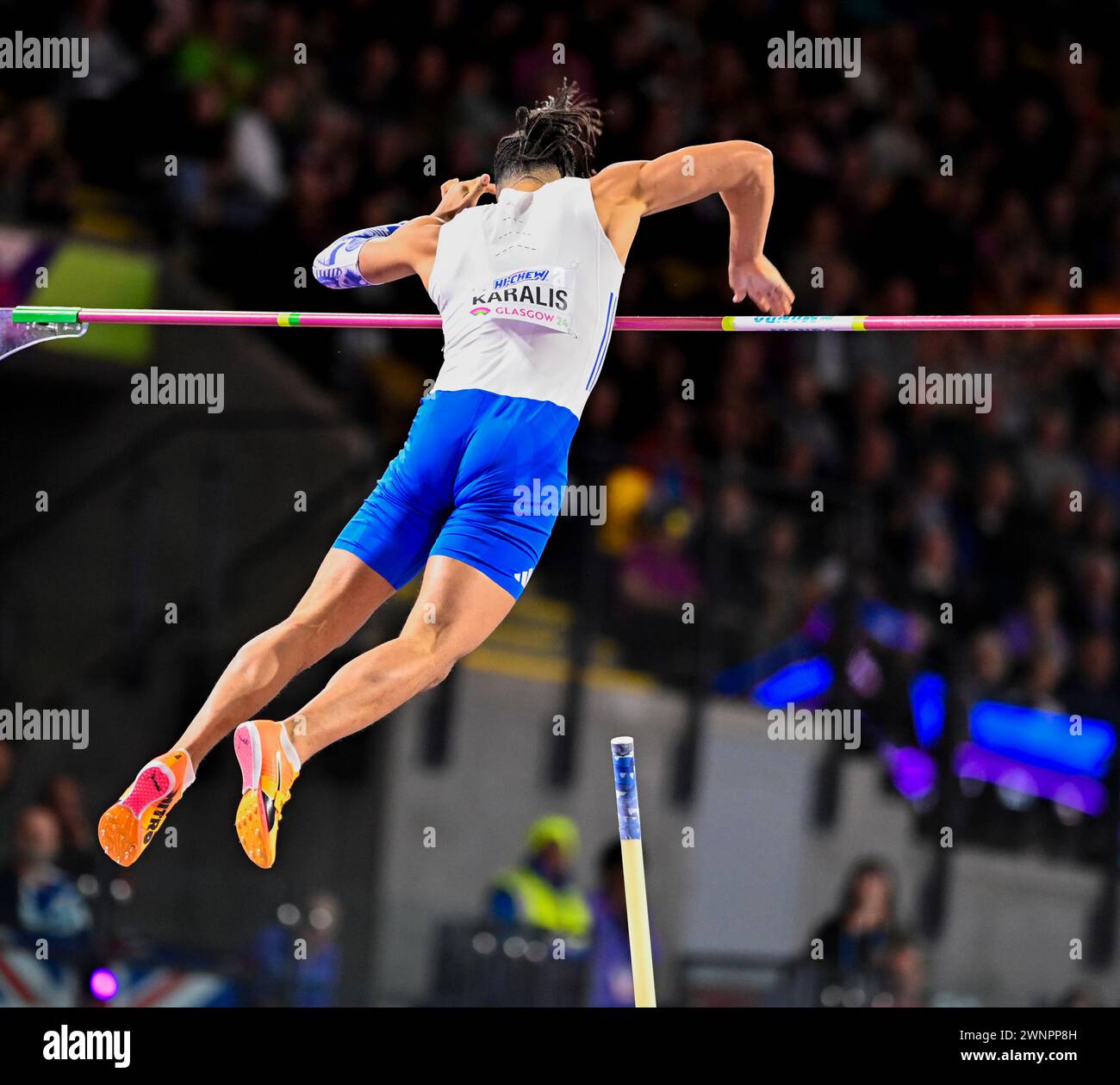 Glasgow Scotland :3–3-2024: Emmanouil KARALIS of GRE competes in the ...