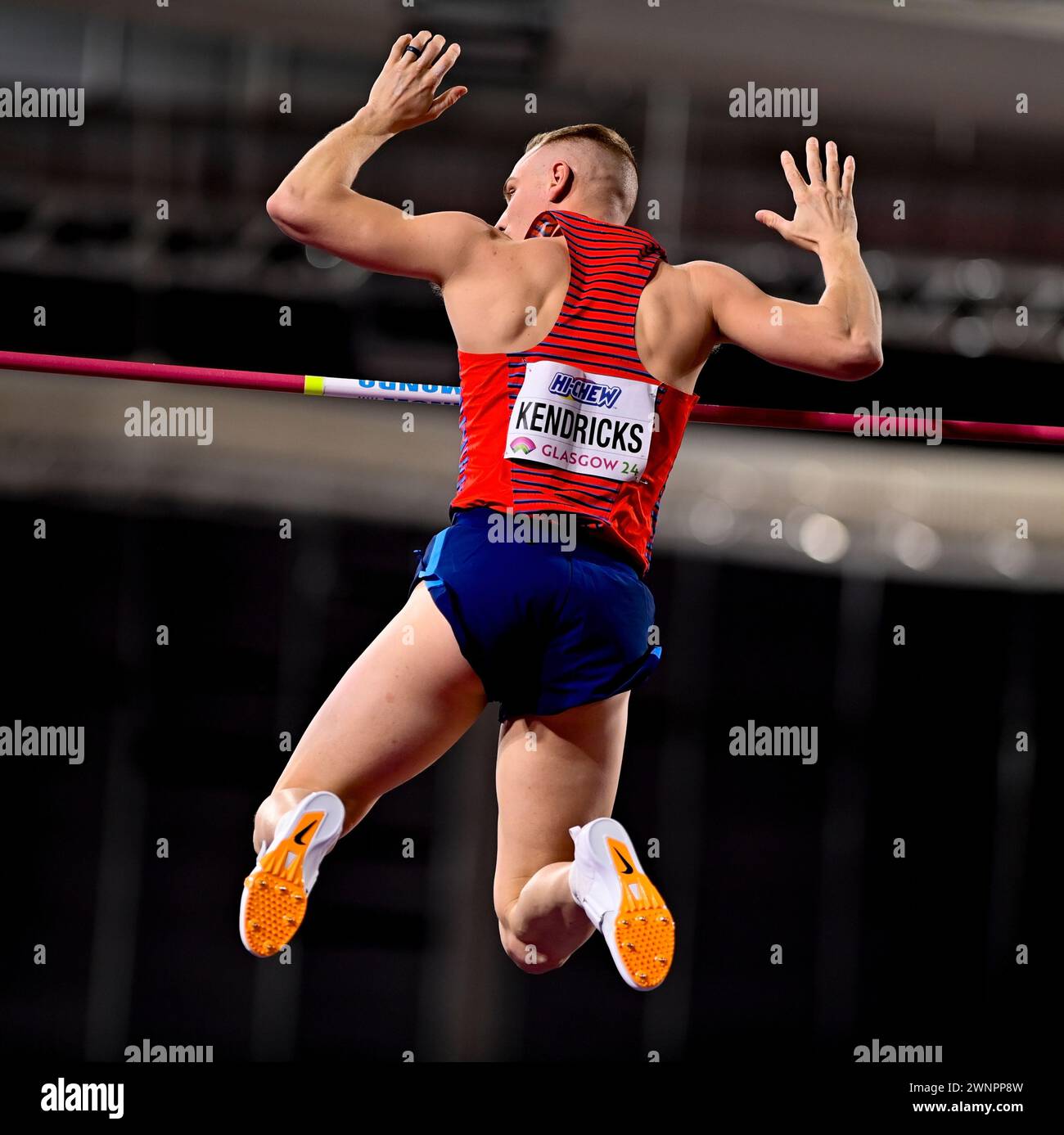 Glasgow Scotland :3–3-2024: Sam KENDRICKS of USA competes in the Pole ...