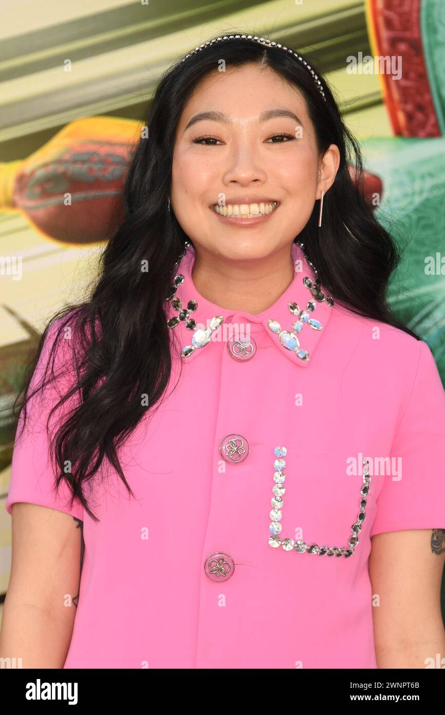 Los Angeles, Ca. 3rd Mar, 2024. Awkwafina at the world premiere of Kung ...