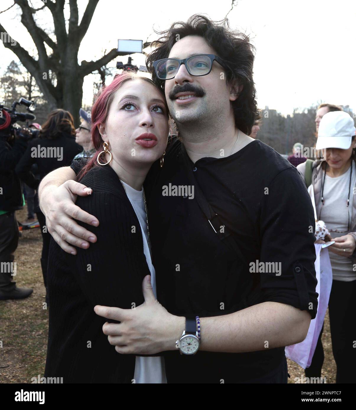 New York, New York, USA. 3rd Mar, 2024. Mourners seen at the ...
