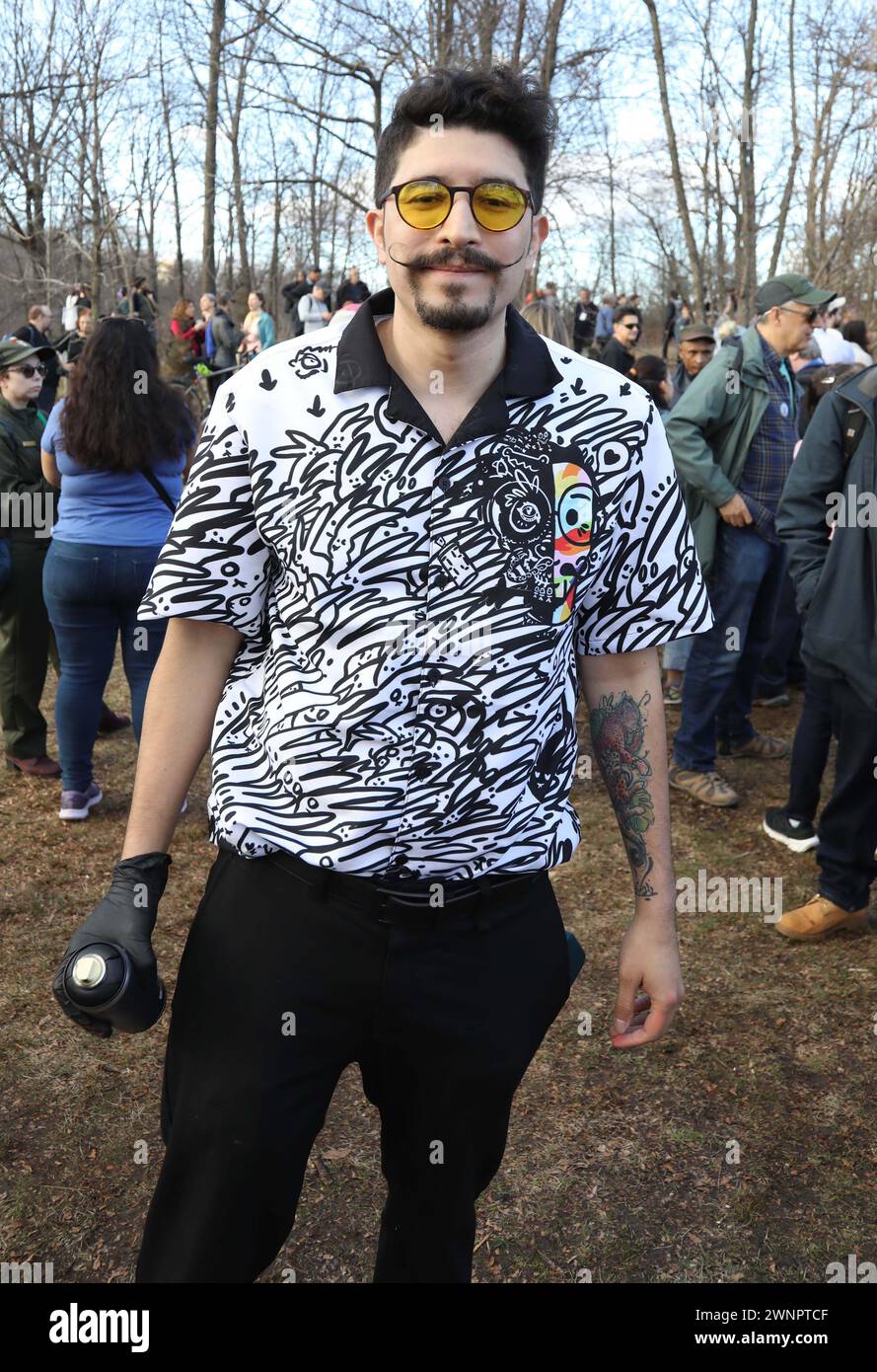 New York, New York, USA. 3rd Mar, 2024. Artist CALICHO AREVALO seen at ...