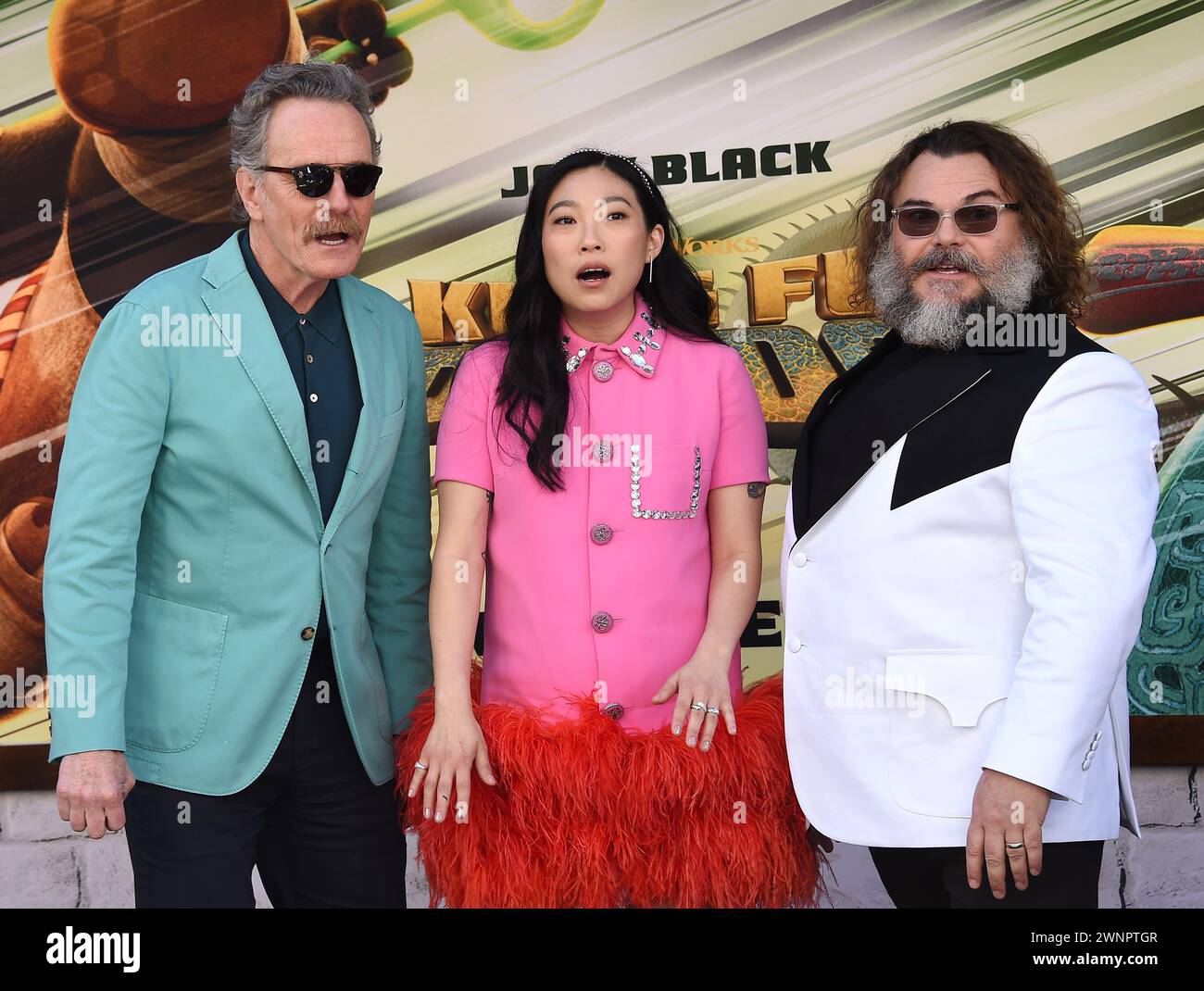 Los Angeles, USA. 03rd Mar, 2024. Bryan Cranston, Awkwafina and Jack ...
