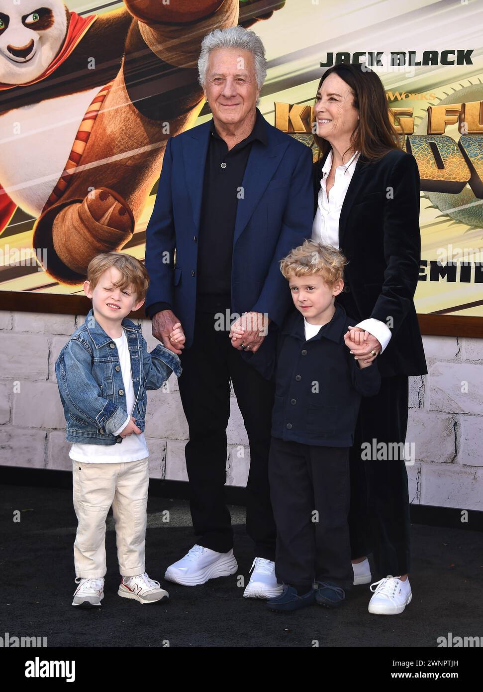 Los Angeles, USA. 03rd Mar, 2024. Dustin Hoffman and Lisa Hoffman arriving to ‘Kung Fu Panda 4 ...