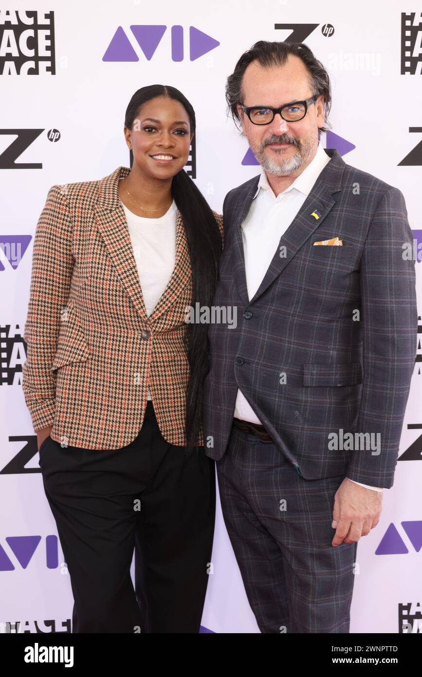 Los Angeles, USA. 03rd Mar, 2024. Taylor J. Mason and Joe Walker attend the 74th Annual ACE ...