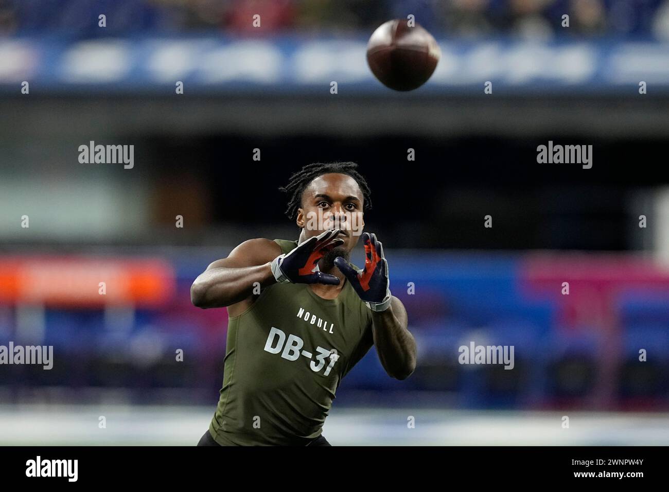 Auburn defensive back Nehemiah Pritchett runs a drill at the NFL ...