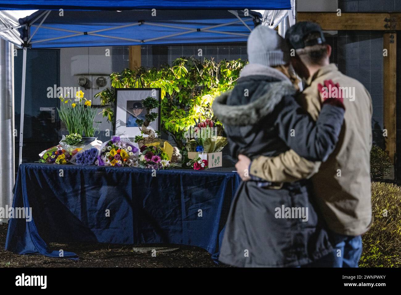 Marysville, United States. 02nd Mar, 2024. The family of Trooper ...