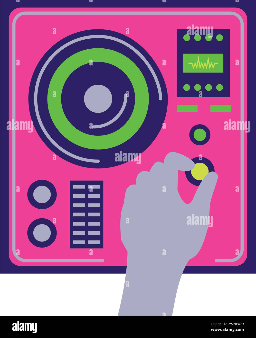 Dj mixer party playing Stock Vector Images - Alamy