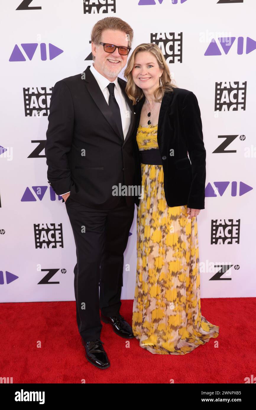 Los Angeles, USA. 03rd Mar, 2024. Russell Griffin and Lisa Shaughnessy ...
