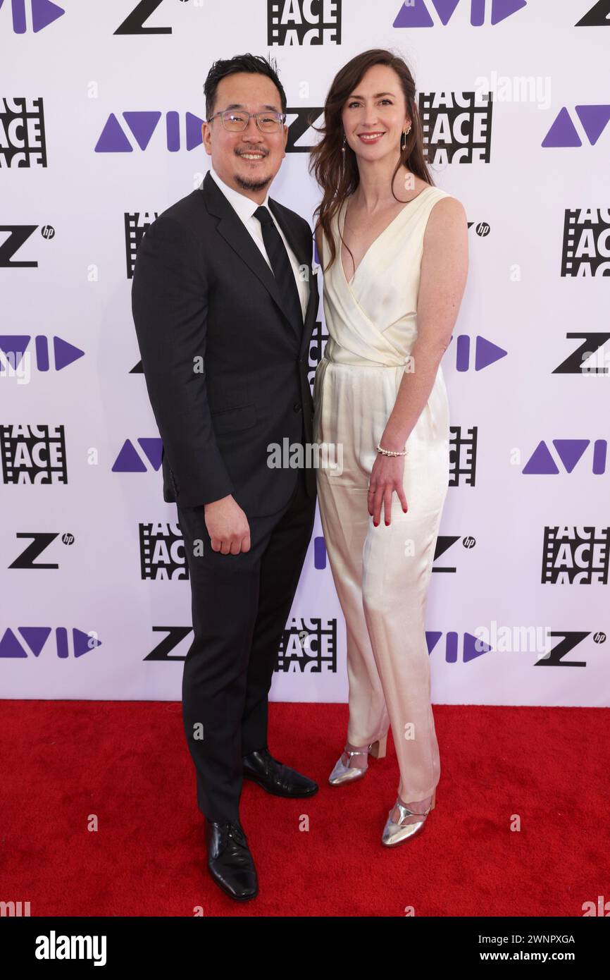 Los Angeles, USA. 03rd Mar, 2024. Harry Yoon and Laura Zempel attend ...
