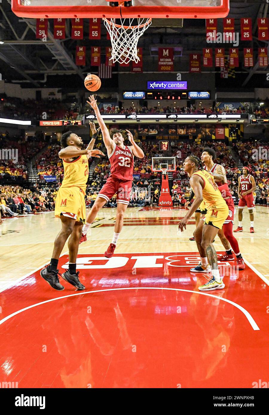 COLLEGE PARK, MD - March 3: Indiana Hoosiers guard Trey Galloway (32 ...