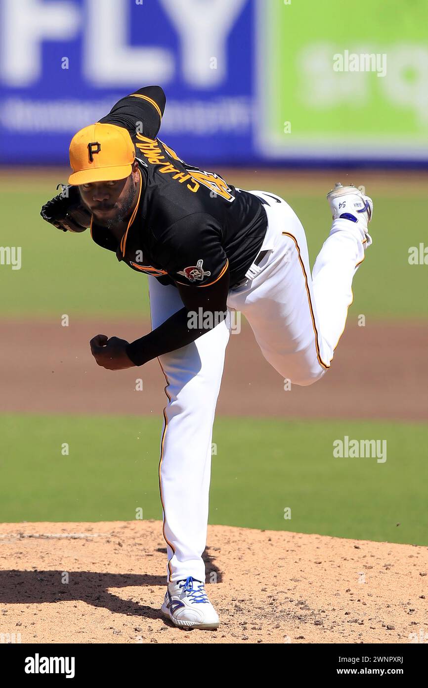 BRADENTON, FL - MARCH 03: Pittsburgh Pirates pitcher Aroldis Chapman ...