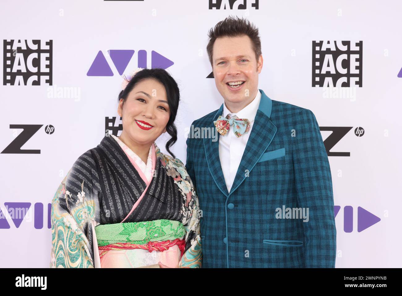 Los Angeles, USA. 03rd Mar, 2024. Laurens Van Charante and Mayumi ...