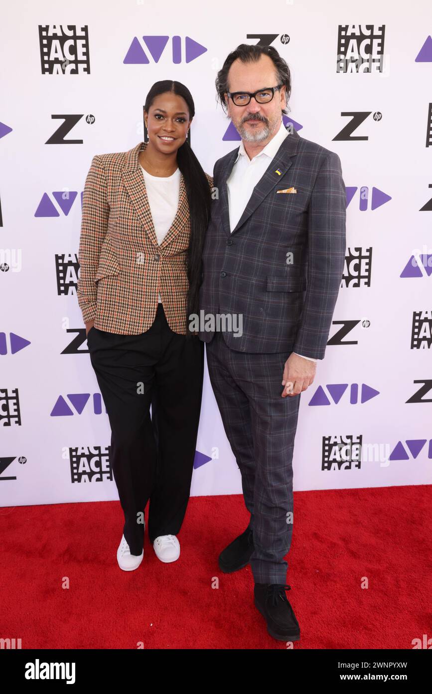 Los Angeles, USA. 03rd Mar, 2024. Taylor J. Mason and Joe Walker attend the 74th Annual ACE ...