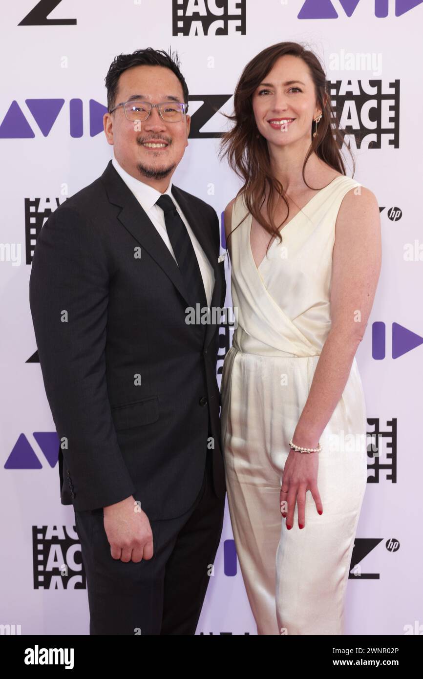 Los Angeles, USA. 03rd Mar, 2024. Harry Yoon and Laura Zempel attend the 74th Annual ACE Eddie ...