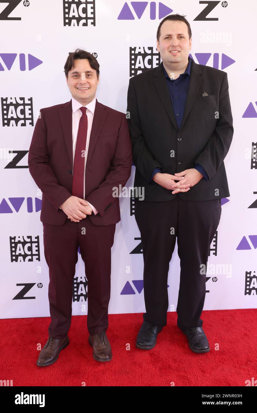 Los Angeles, USA. 03rd Mar, 2024. Nat Fuller and Ryan Ramback attend the 74th Annual ACE Eddie ...