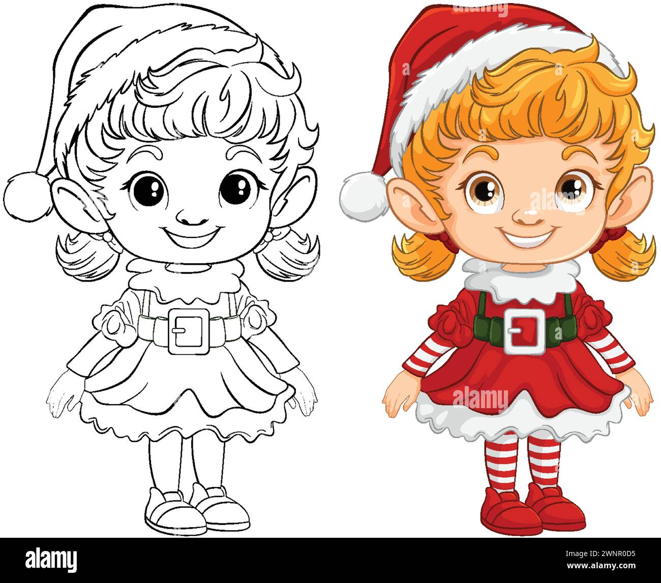 Elves and girl Stock Vector Images - Alamy