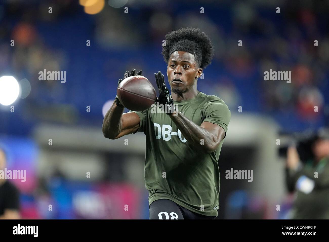 South Carolina defensive back Marcellas Dial runs a drill at the NFL ...