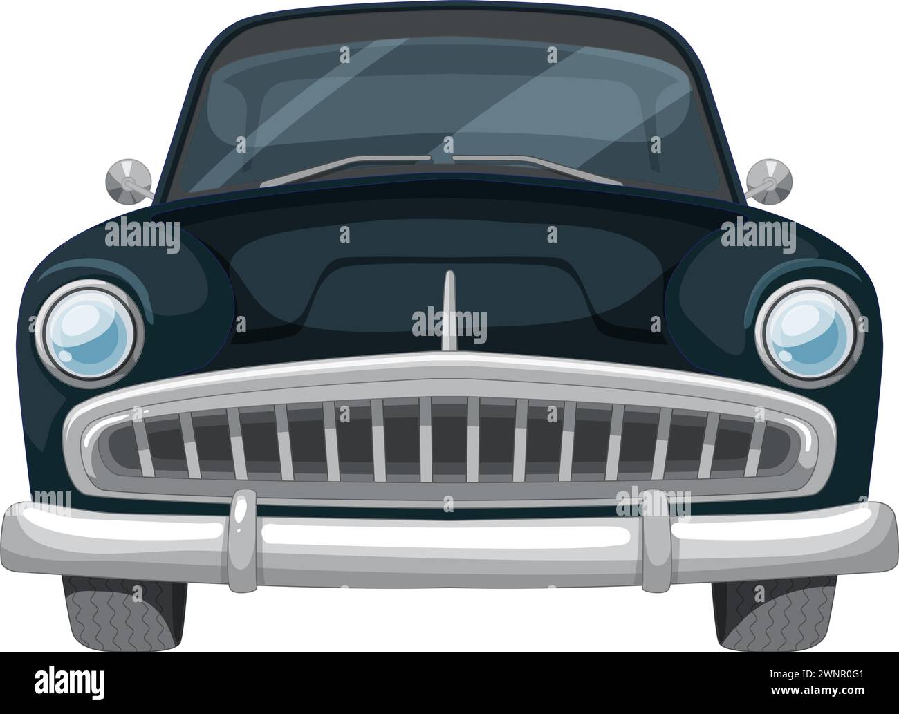 Vector graphic of a retro styled automobile Stock Vector Image & Art ...