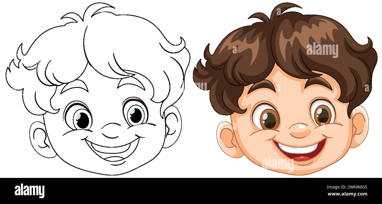 Facial transformation Cut Out Stock Images & Pictures - Alamy