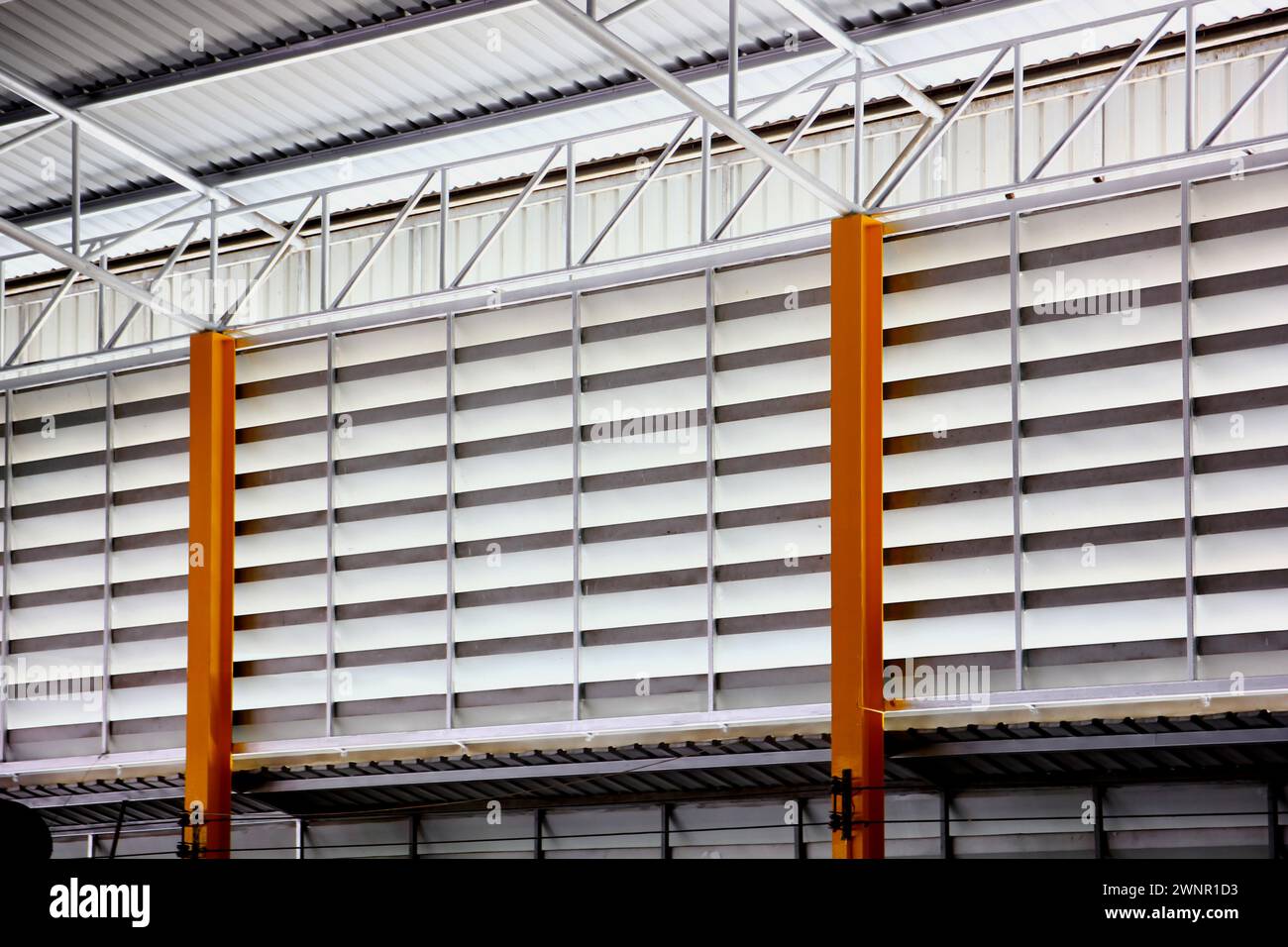 warehouse interior steel structure using geometric shape making ...